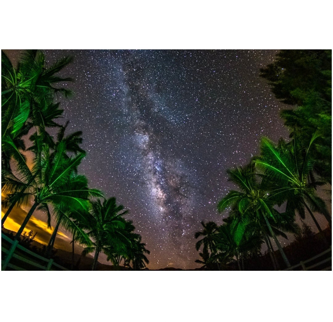 Beautiful Hawaiian Milky Way Fine Art Print Titled "tropical Milky Way ...
