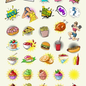 POP ART Digital Planner Stickers for Goodnotes/ Ipad | Etsy