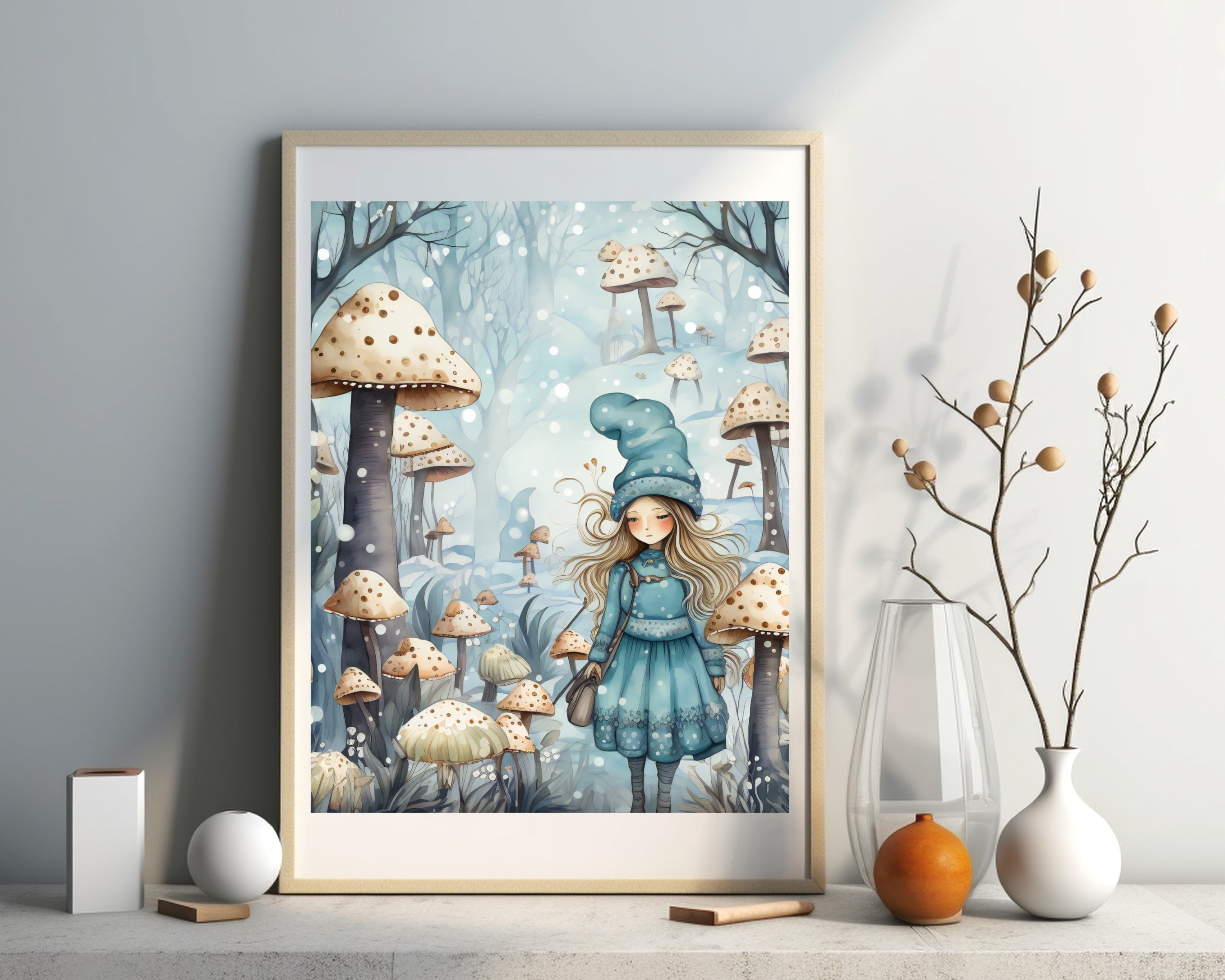 A Girl in the Forest Planner Printable Cover/winter Planner Divider ...