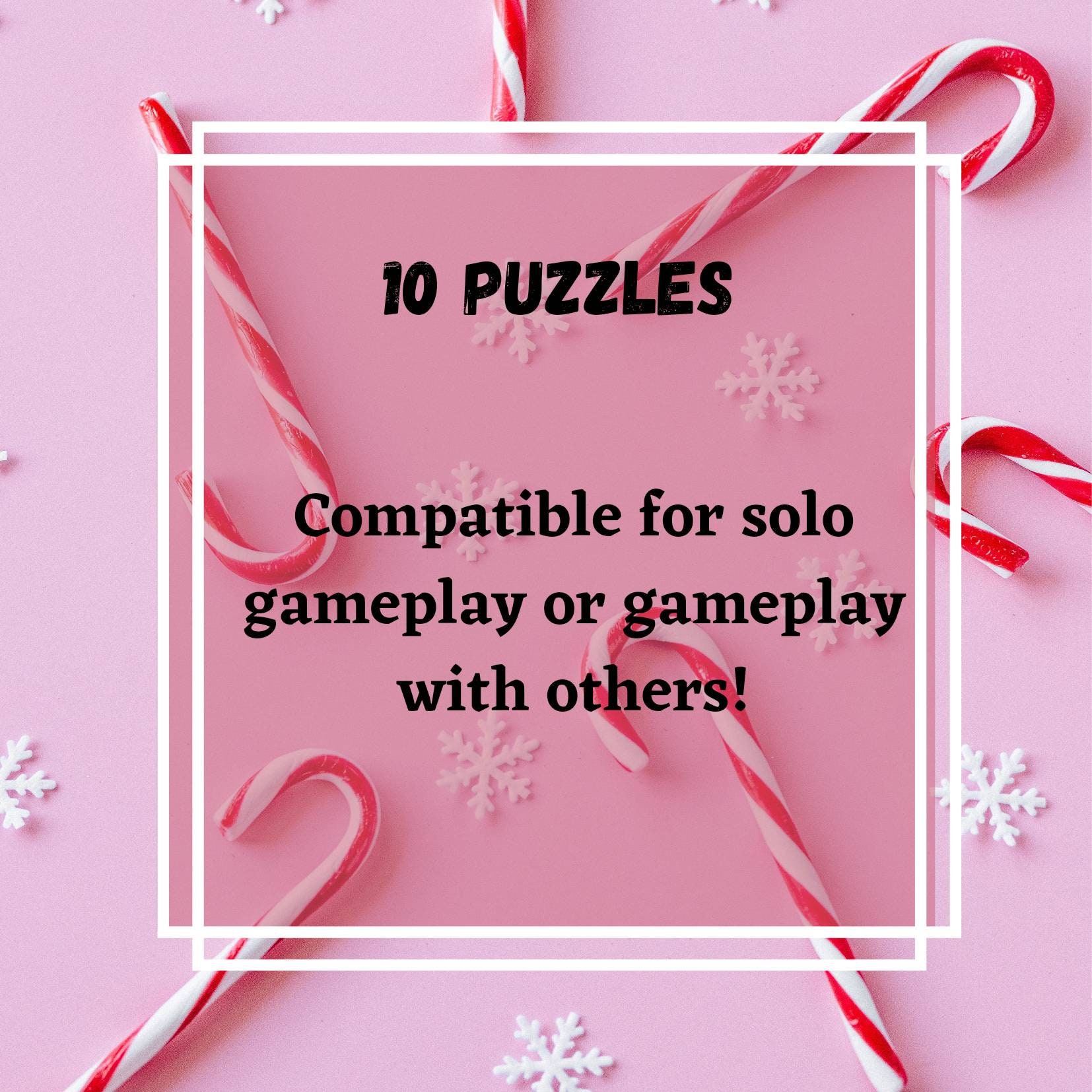 Christmas Candy Cane Virtual Escape Room Game Family Friendly Online ...