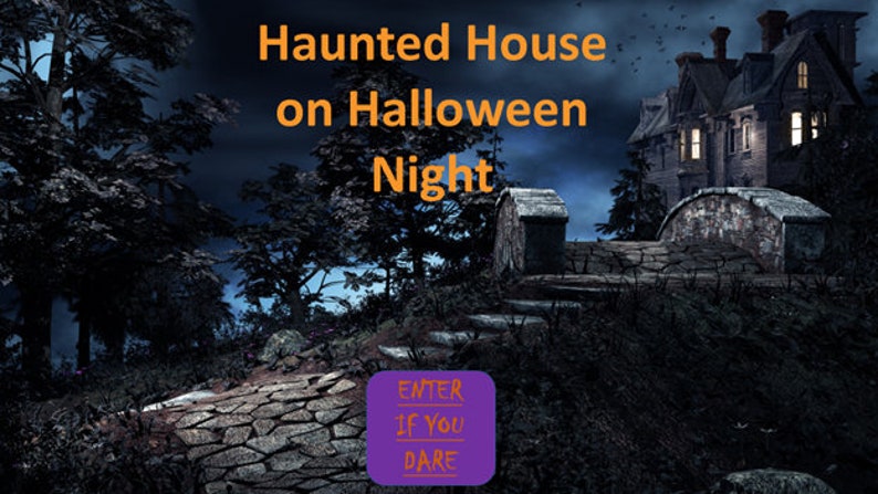 Virtual Escape Room Game Halloween Haunted House | Online Game Night ...