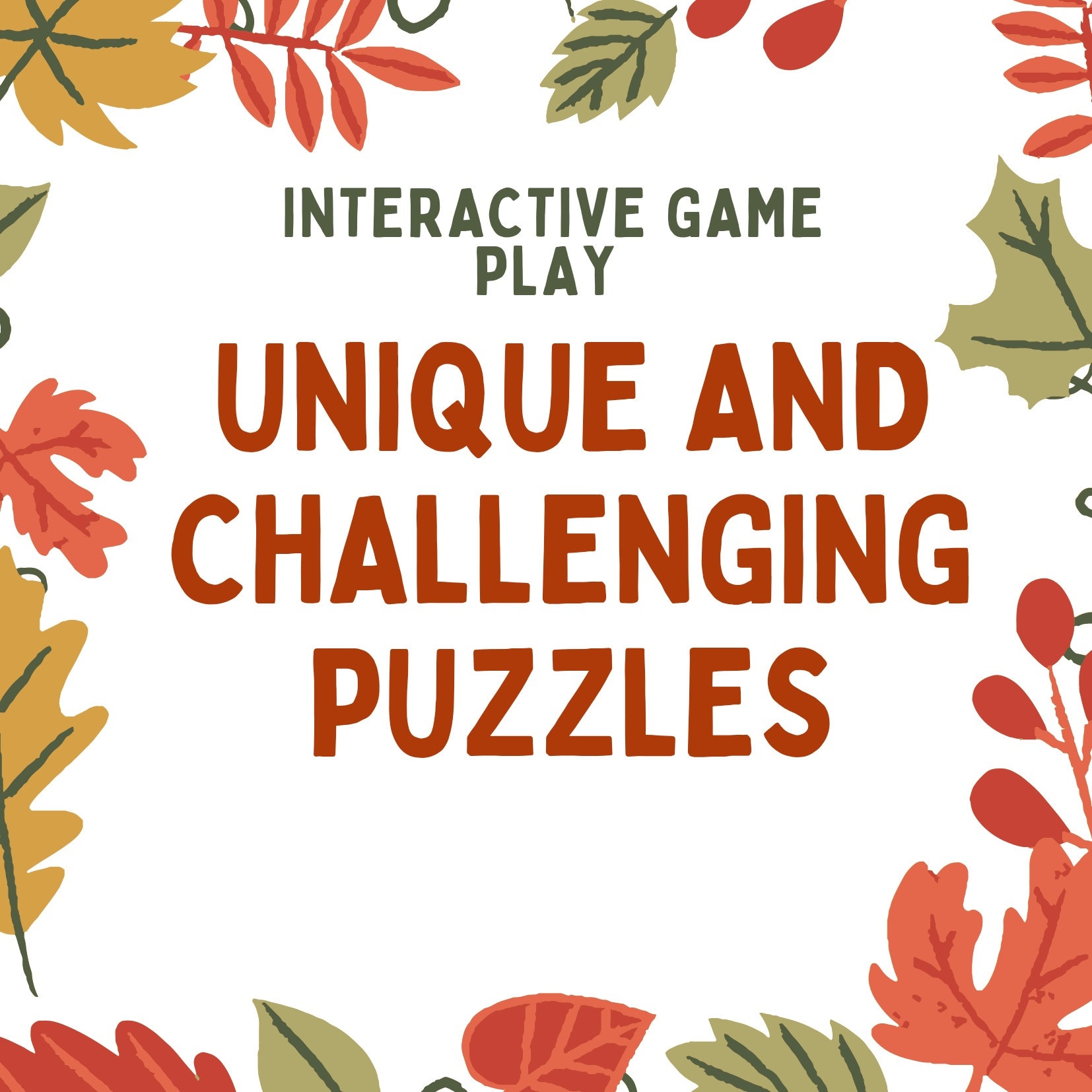 Thanksgiving Virtual Escape Room Game | Family Friendly Online Game ...