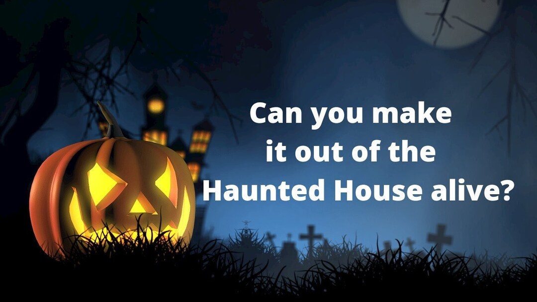 Virtual Escape Room Game Halloween Haunted House | Online Game Night ...