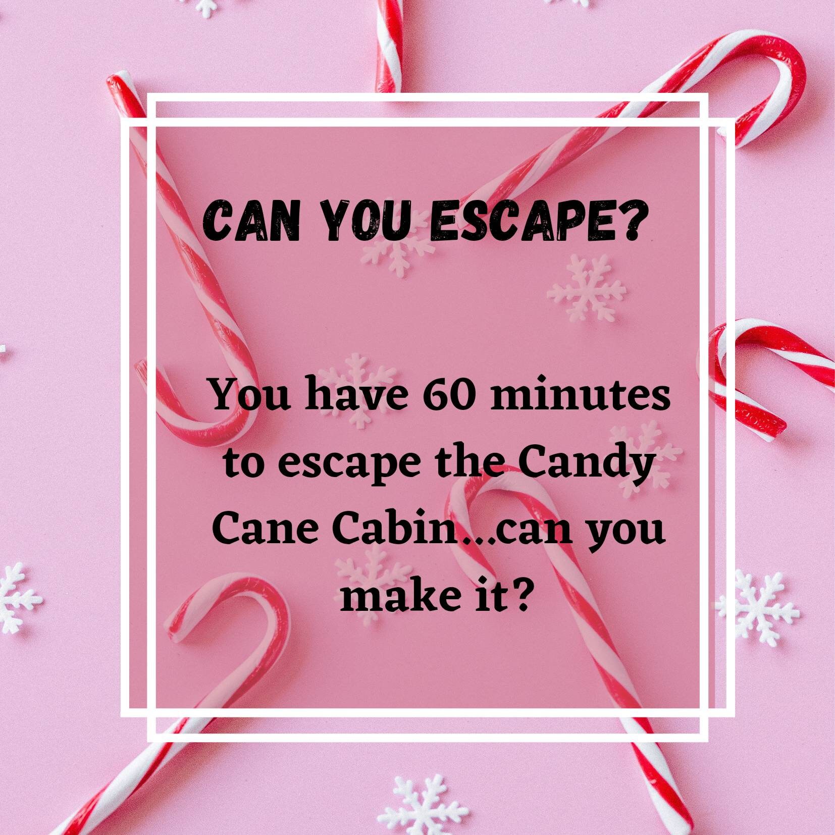 Christmas Candy Cane Virtual Escape Room Game Family Friendly Online ...