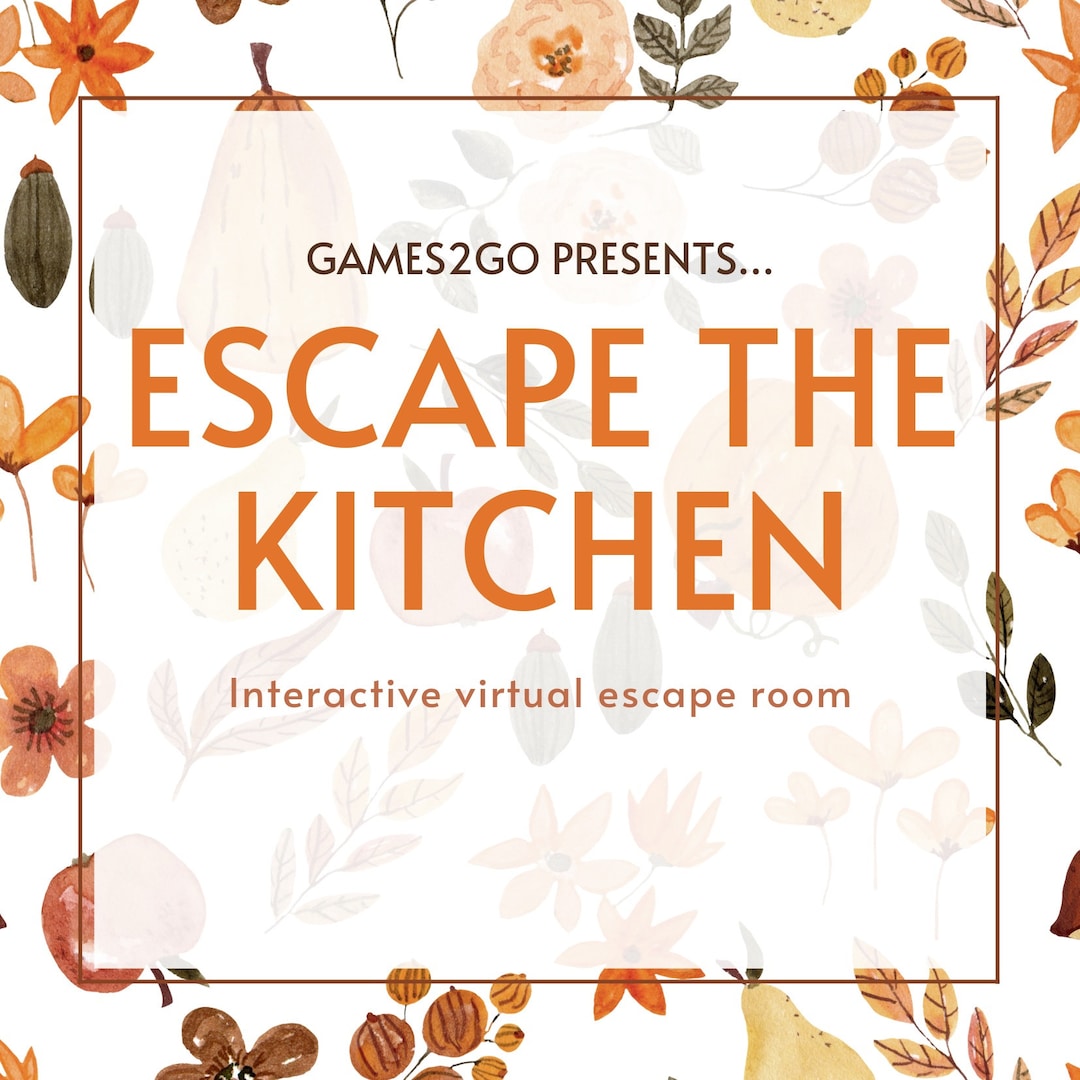 Thanksgiving Virtual Escape Room Game | Family Friendly Online Game ...
