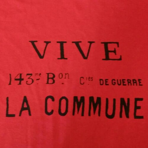 VIVE LA COMMUNE Flag T-shirt paris Commune - Etsy