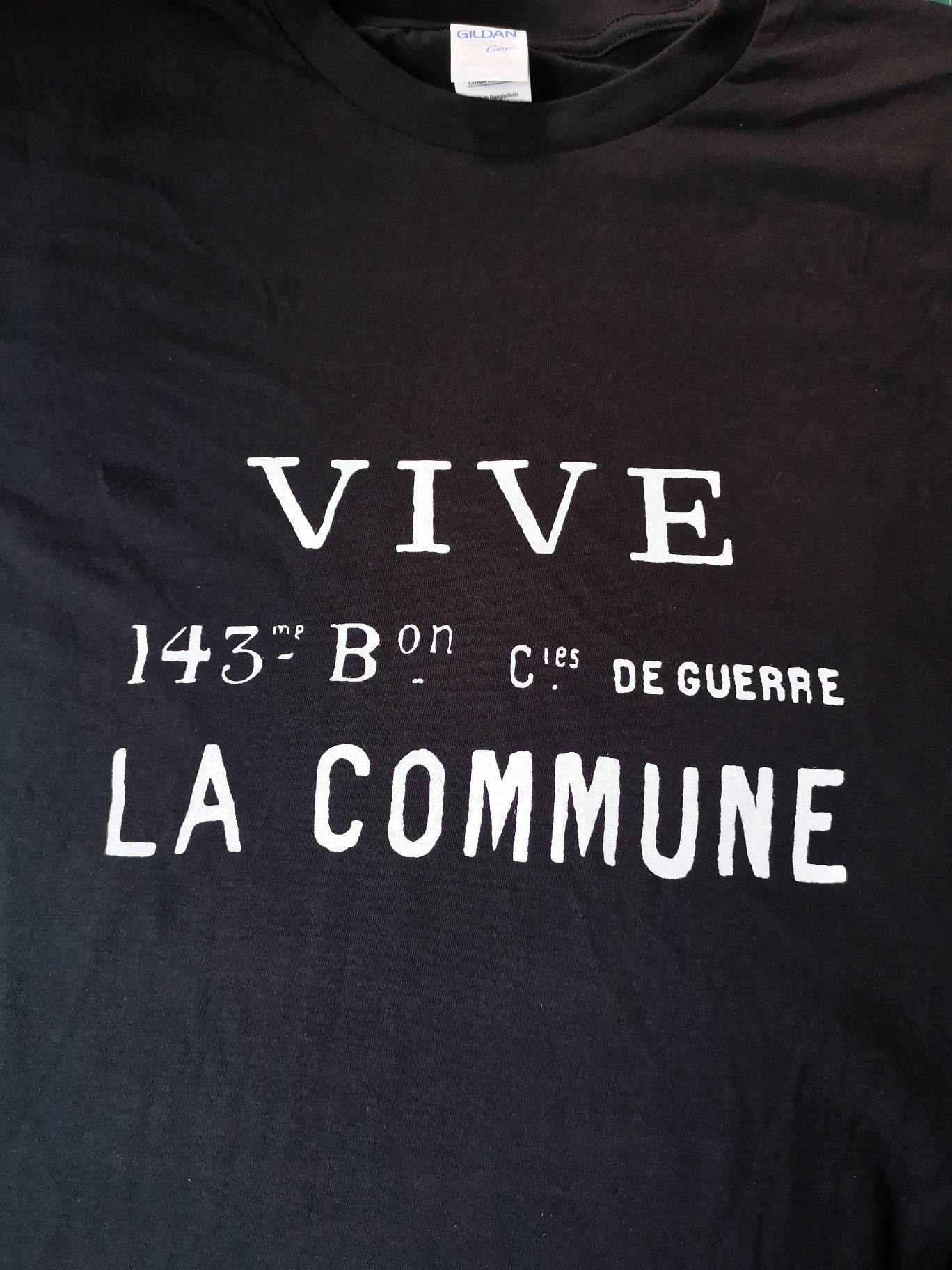 VIVE LA COMMUNE flag t-shirt Paris Commune | Etsy
