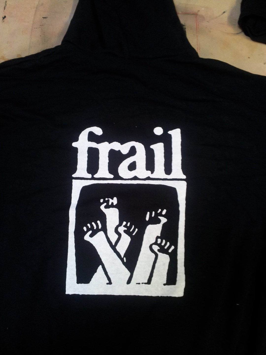 FRAIL Hoodie - Straight Edge, Sxe, Hardcore Punk, Emo Band - Etsy