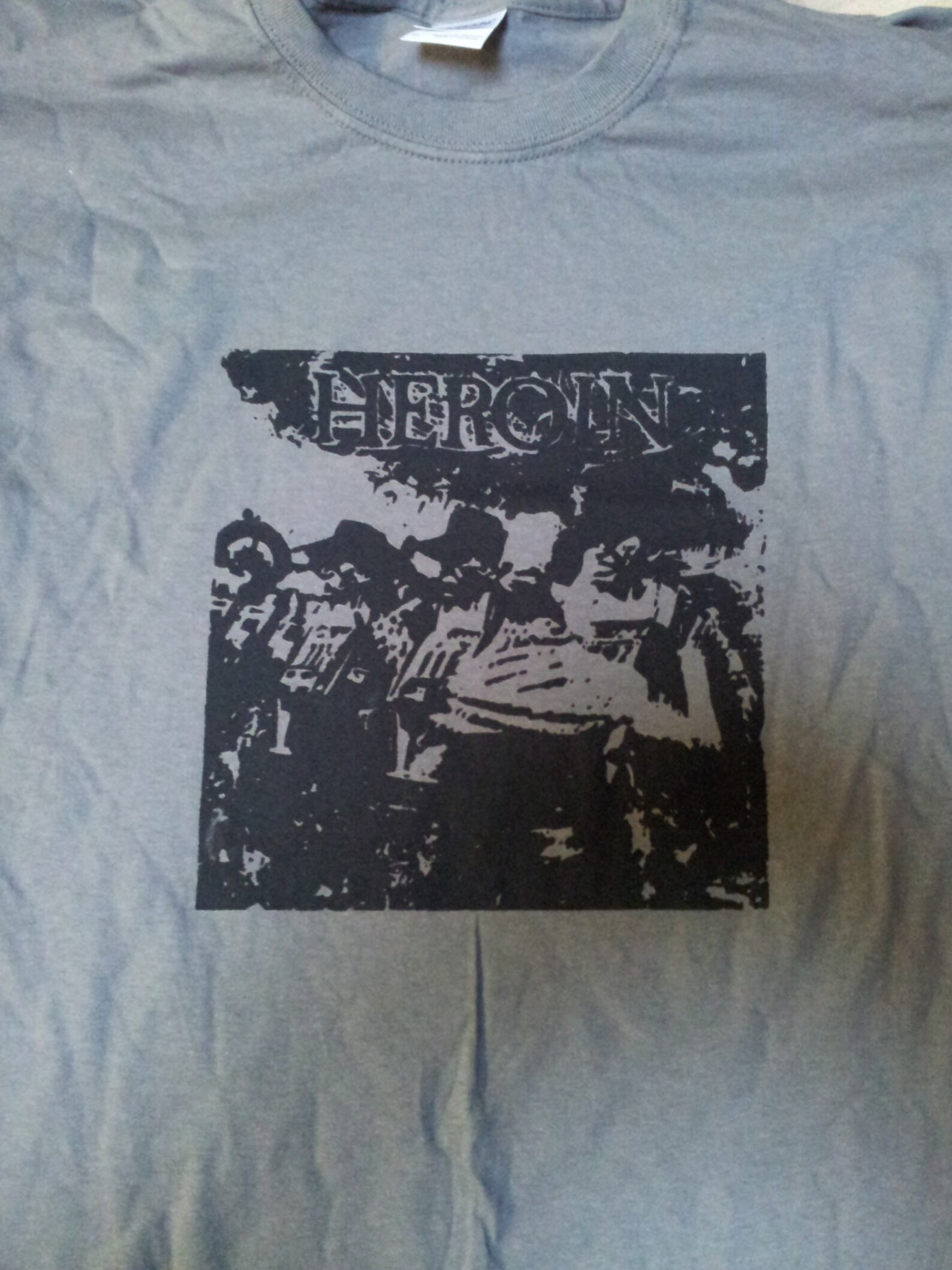 HEROIN Tshirt hardcore Screamo Band - Etsy