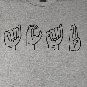 A.C.A.B T-shirt in International Sign Language - Etsy