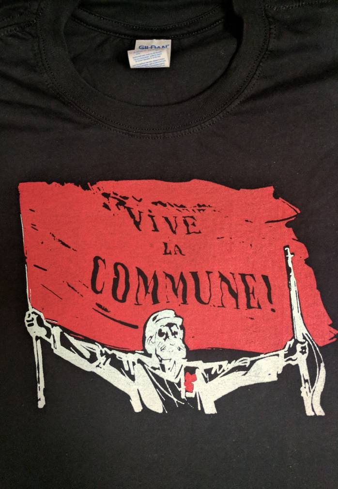 VIVE LA COMMUNE T-shirt paris Commune - Etsy UK