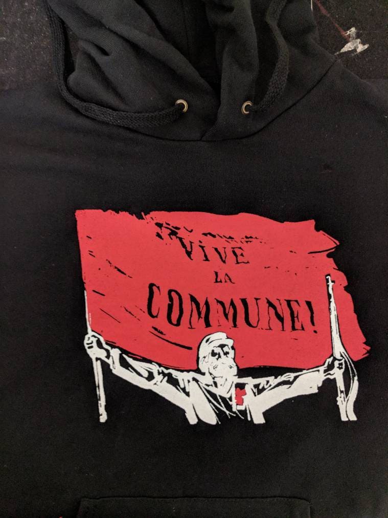 VIVE LA COMMUNE paris Commune Sweatshirt or Hoodie - Etsy UK