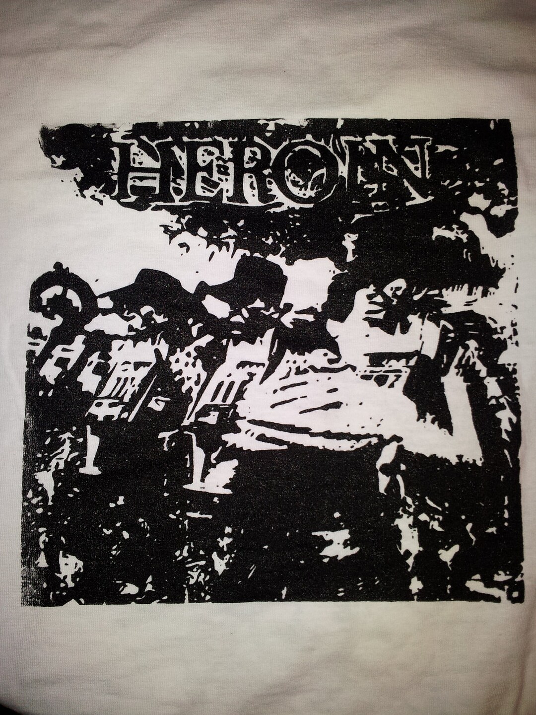 HEROIN Tshirt hardcore Screamo Band - Etsy