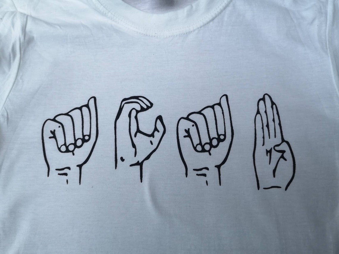 A.C.A.B T-shirt in International Sign Language - Etsy