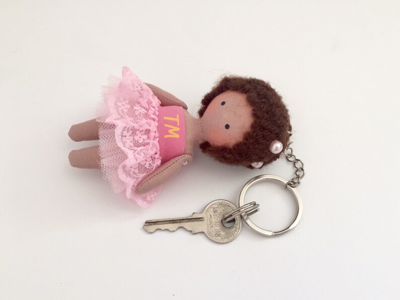Custom Key Chain Flower Girl Proposal Gift Personalised Doll - Etsy