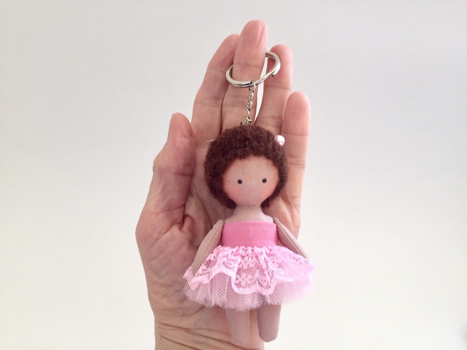 Custom Key Chain Flower Girl Proposal Gift Personalised Doll - Etsy