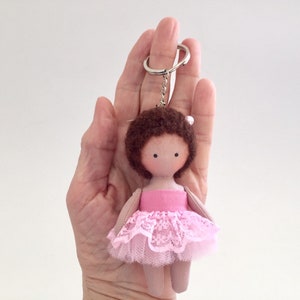 Custom Key Chain Flower Girl Proposal Gift Personalised Doll - Etsy