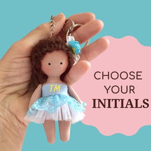Custom Key Chain Flower Girl Proposal Gift Personalised Doll - Etsy
