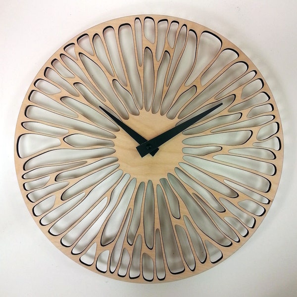 Modern Organic Clock - Etsy