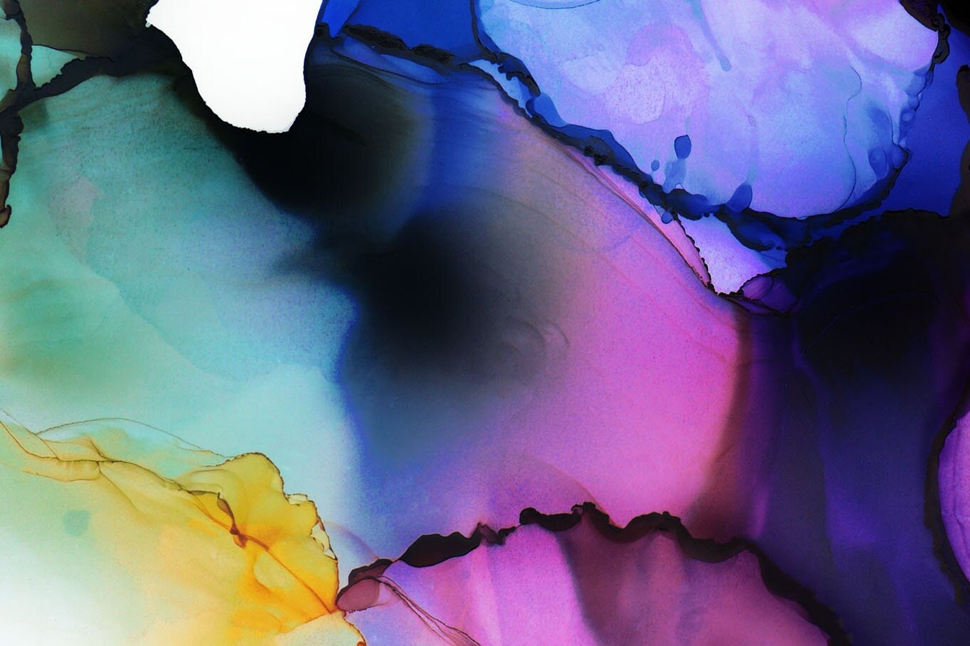 Amethyst & Cobalt Blue Fine Art Print Contemporary Abstract - Etsy UK