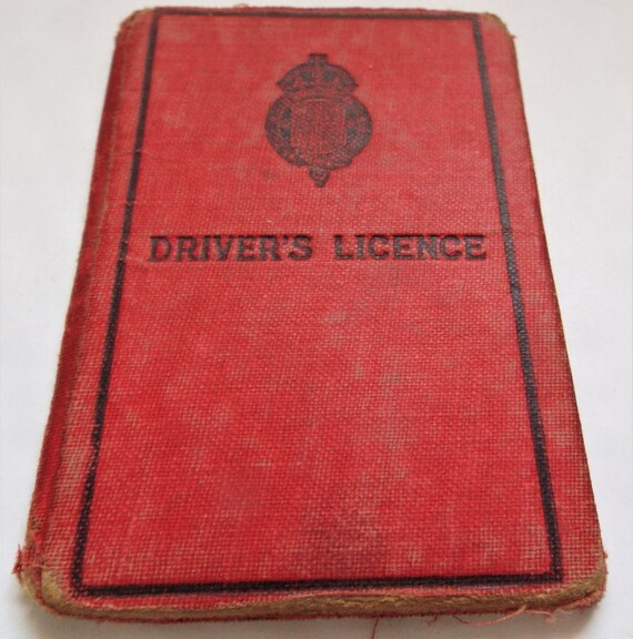 1933 Surrey County Council Drivers Licence Vintage Driving | Etsy