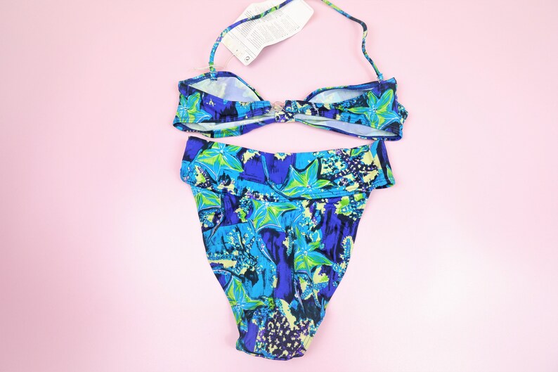 Vintage 80s SPEEDO Deadstock Bikini Set: Halterneck Bandeau Top and ...