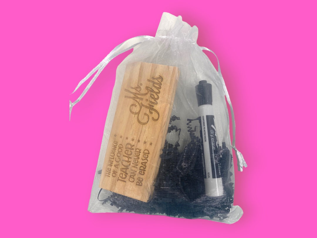 Personalized Eraser Gift Set, Dry Erase Marker and Eraser, Personalized ...