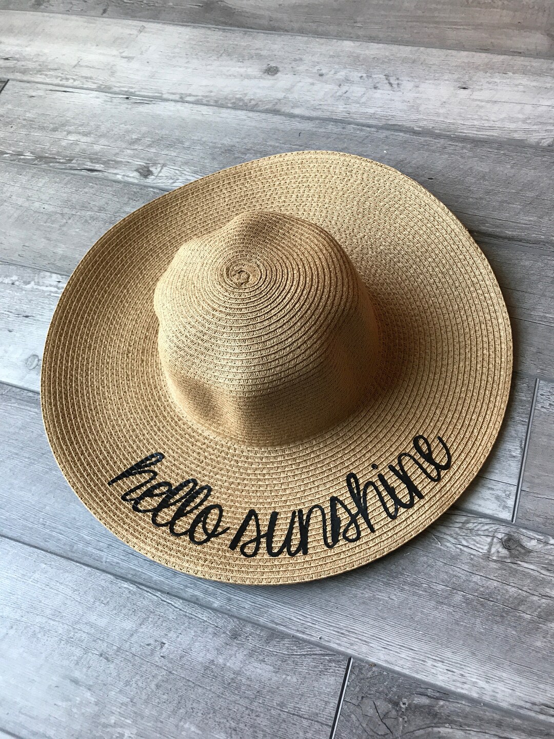Hello Sunshine Floppy Hat, Summer Outdoors, Monogram Hat, Summer Party ...
