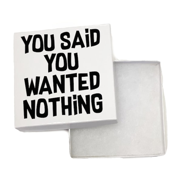 Box of Nothing - Etsy