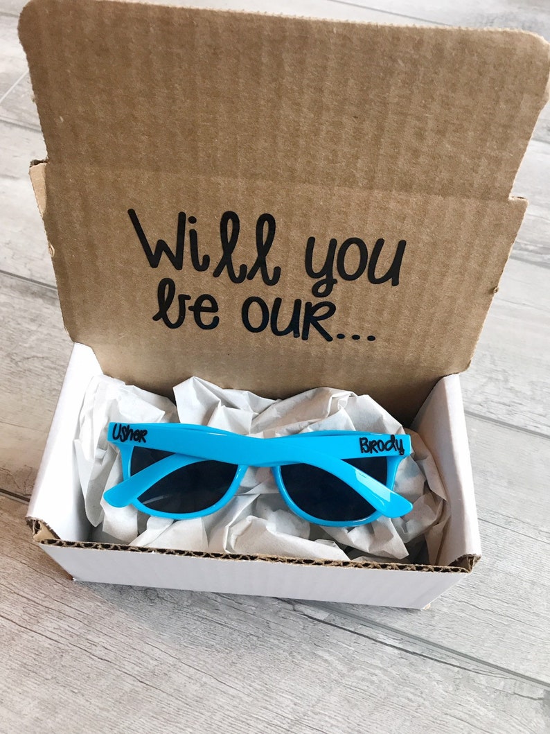 Usher Sunglasses Usher Gifts Usher Proposal Ideas Wedding - Etsy