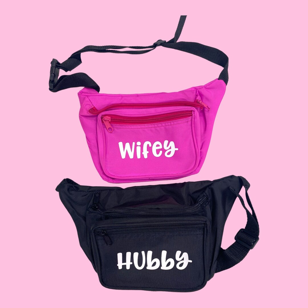 Hubby and Wifey Fanny Pack, Wedding Fanny Pack, Honeymoon Fanny Bags ...