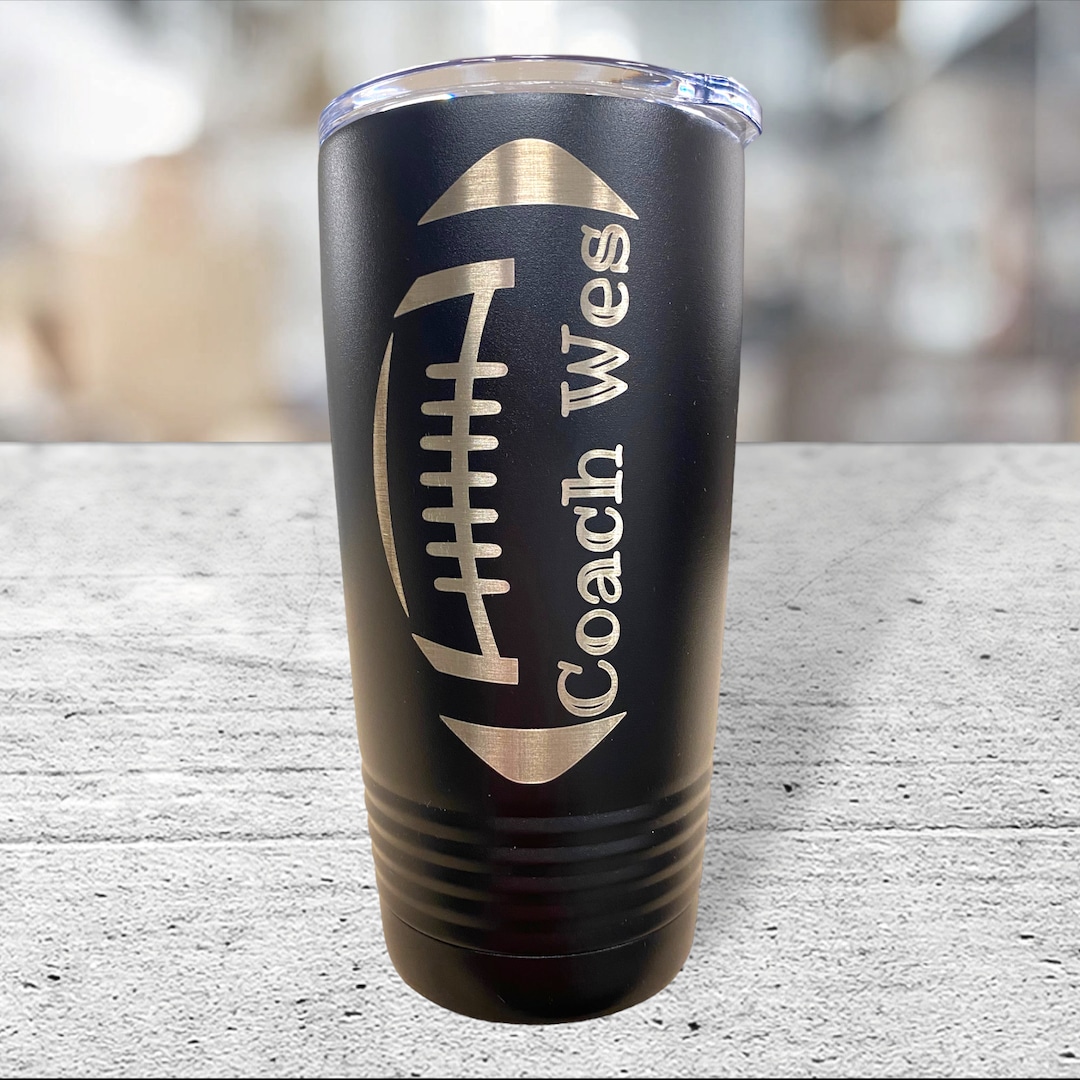 Football Coach Gift, Personalized Football Cup, Coach Appreciation Gift ...