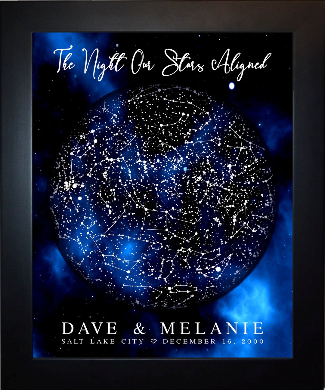 Personalized Night Sky Custom Art Unique Anniversary Gift - Etsy