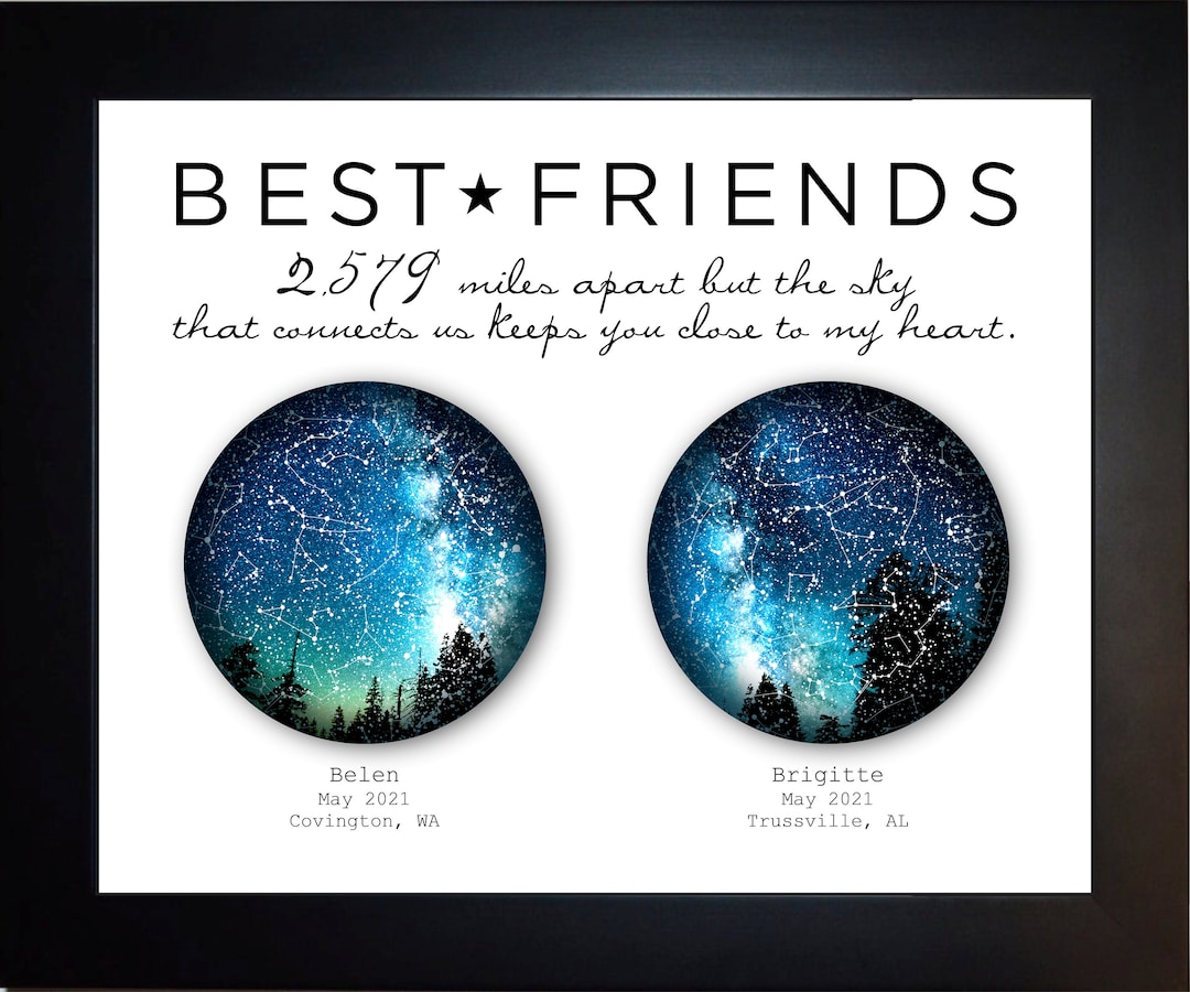 Celestial Stars Unique Best Friend Gifts Best Friend - Etsy