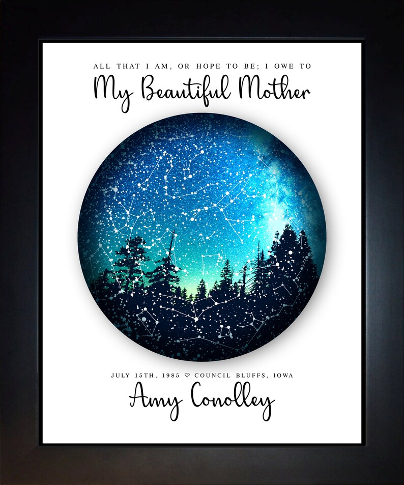 Stars Mother Daughter Gift for Mom Birthday Gift Mothers Day - Etsy