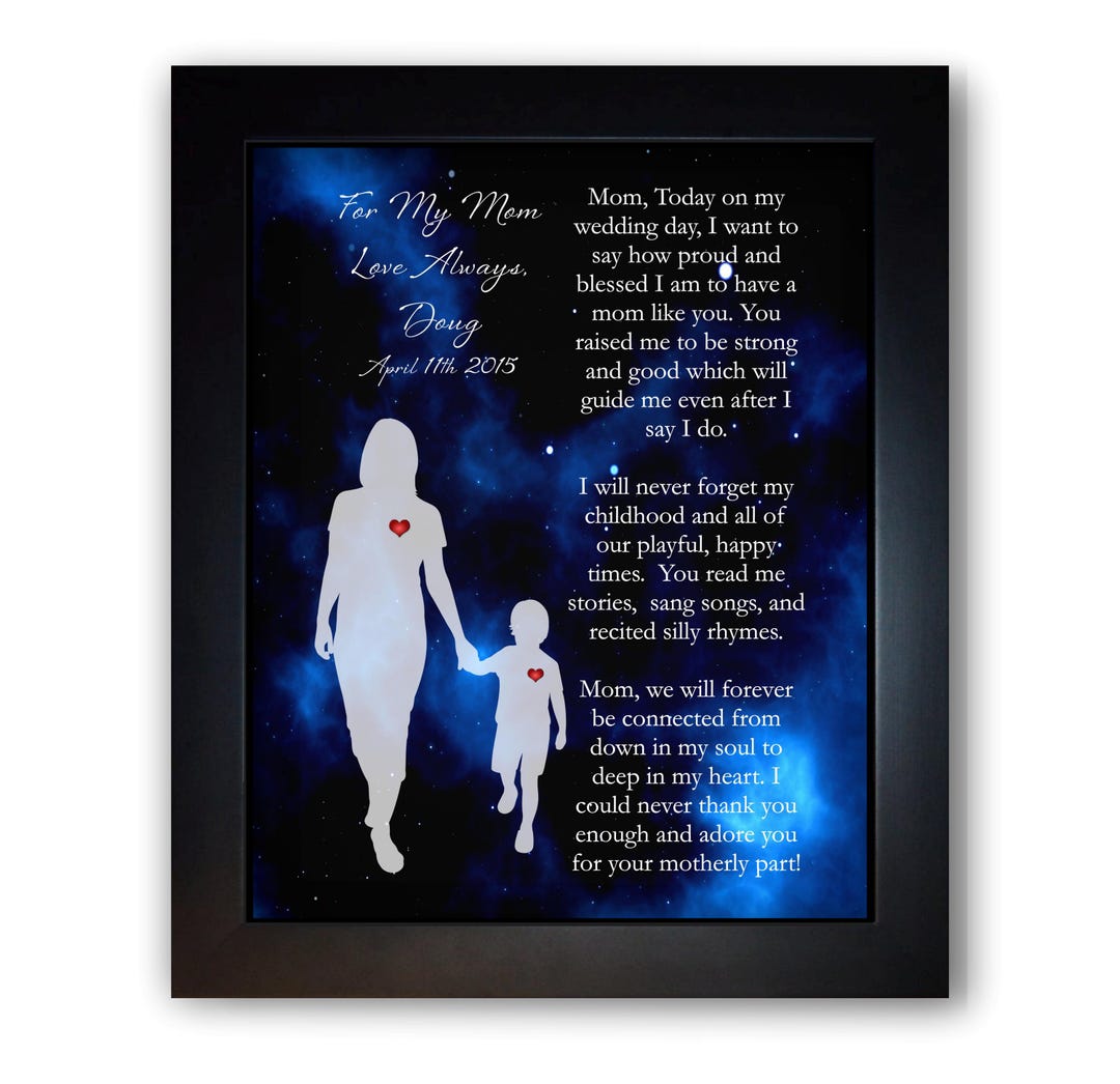 Gift for Mother of the Groom, Personalized Thank You Gift for Mom ...