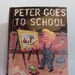 Children's Book Peter Goes to School Dollhouse Miniature - Etsy