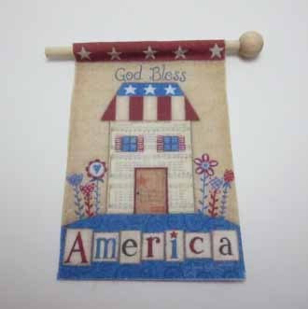 House Flag W/pole Dollhouse Miniature 1:12 Scale - Etsy UK