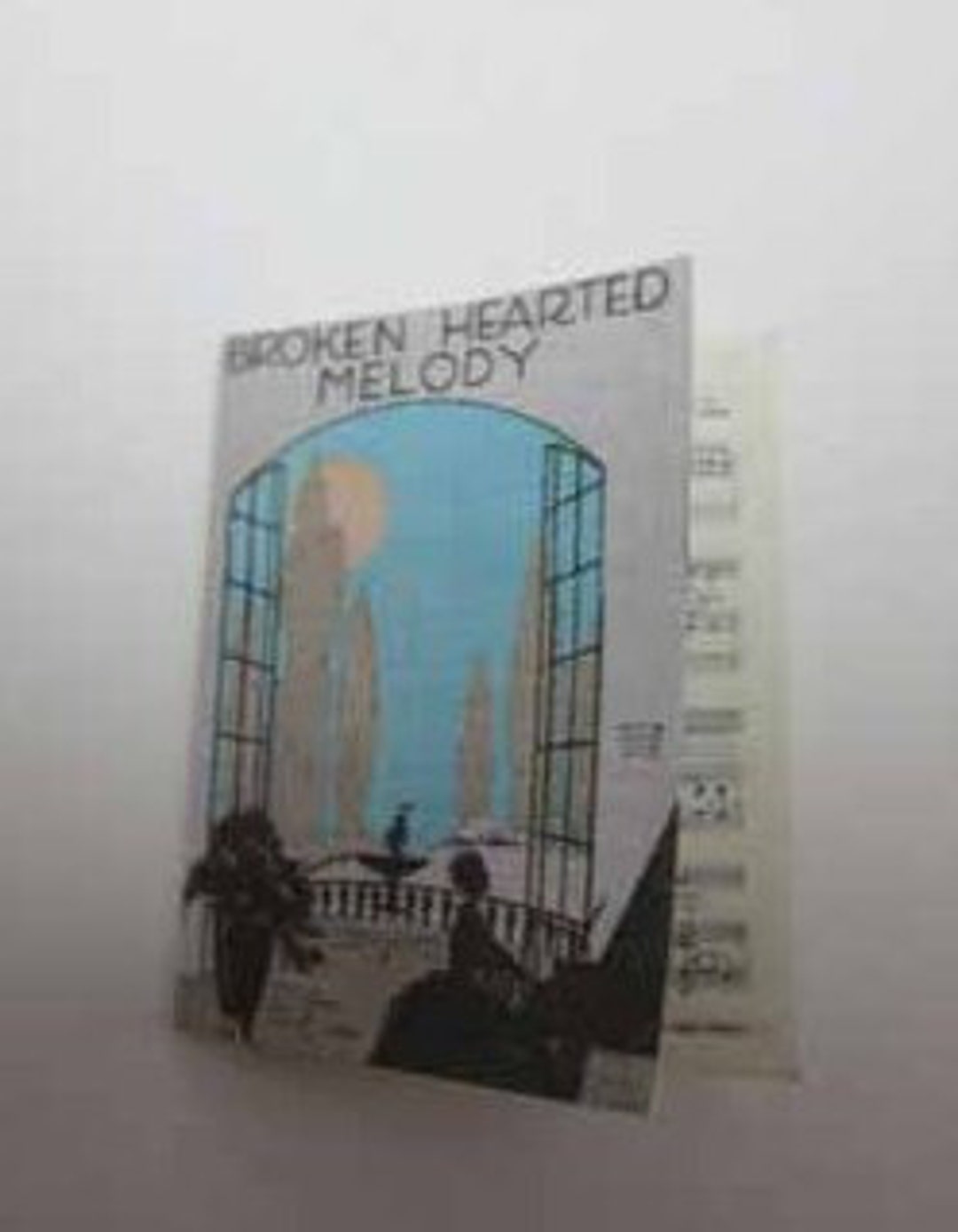 Sheet Music Broken Hearted Melody Dollhouse Miniature 1:12 Scale - Etsy
