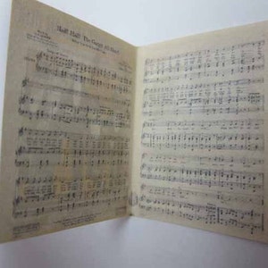 Sheet Music Hail Hail the Gang's All Here Dollhouse - Etsy