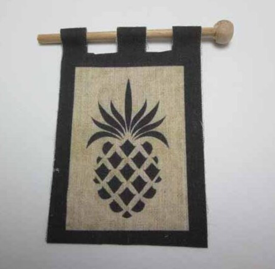 House Flag W/pole Dollhouse Miniature 1:12 Scale - Etsy