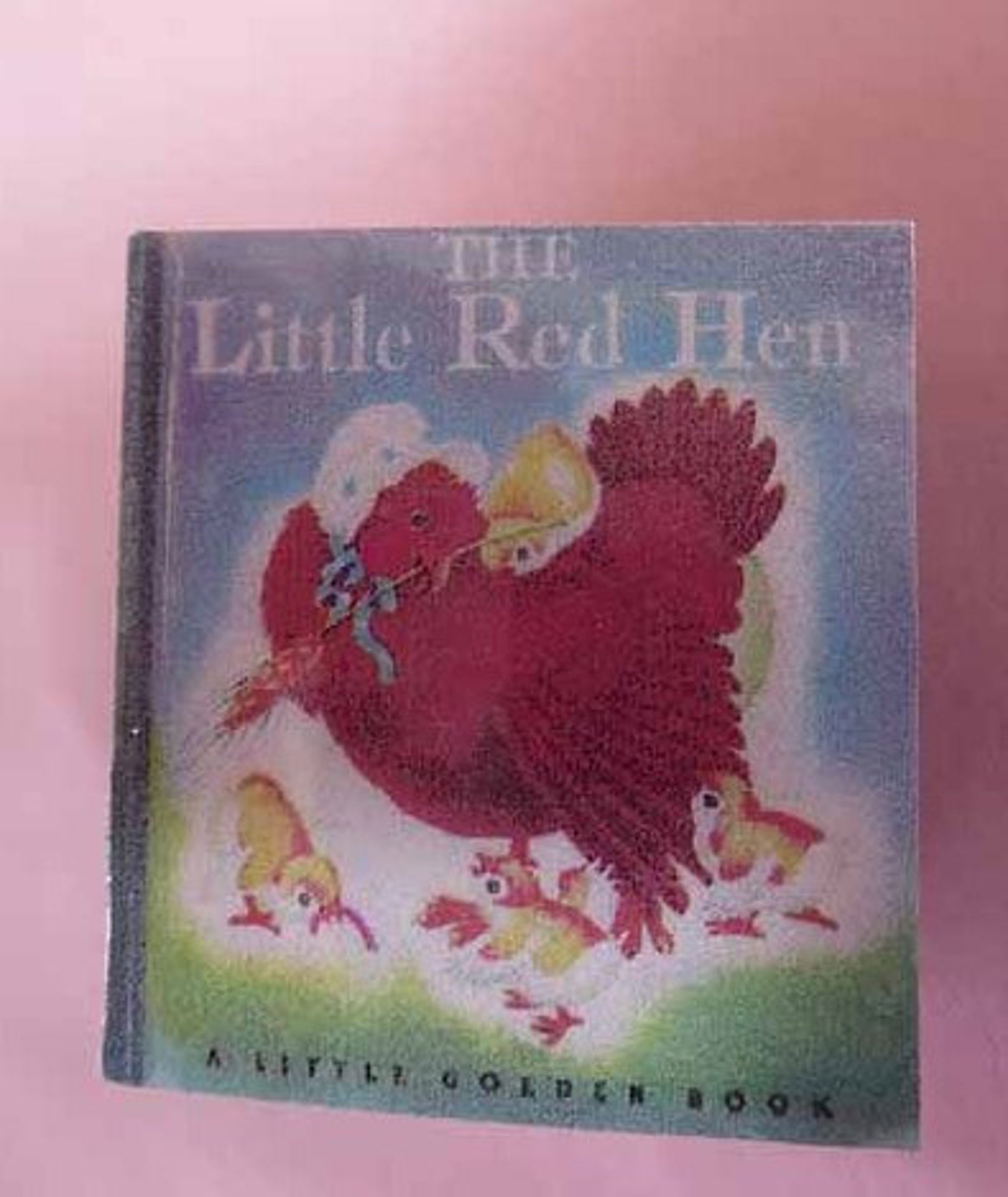 Children's Book the Little Red Hen Dollhouse Miniature | Etsy