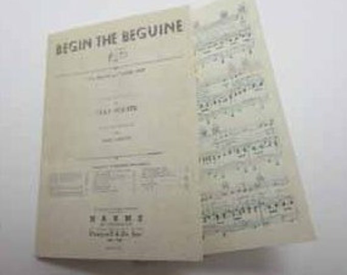 Sheet Music Begin the Beguine Dollhouse Miniature 1:12 Scale - Etsy