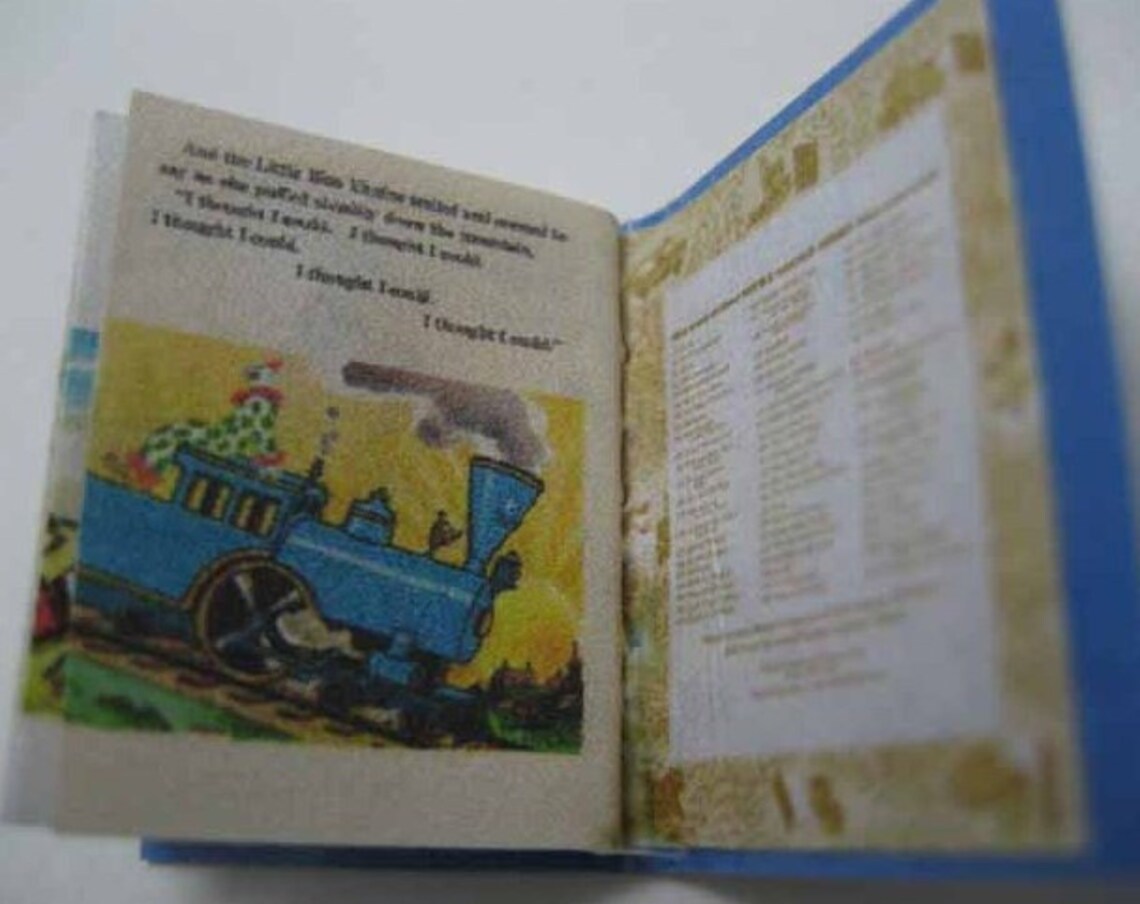 Children's Book The Little Engine That Could dollhouse | Etsy