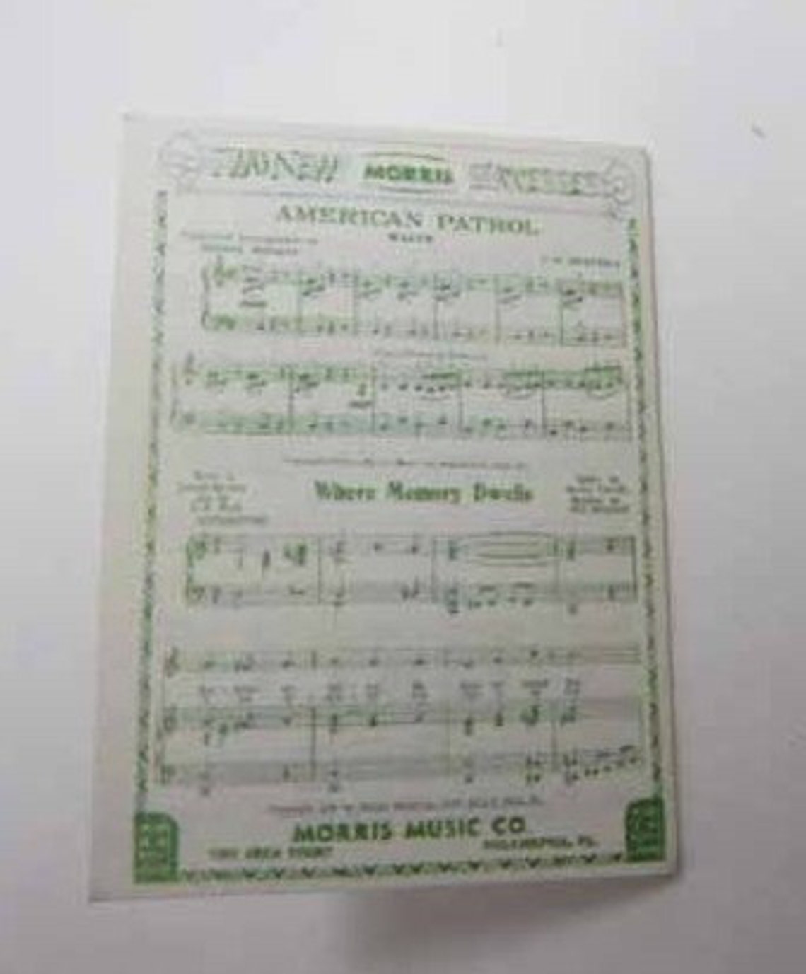 Sheet Music Beautiful Dreamer Dollhouse Miniature 1:12 Scale - Etsy