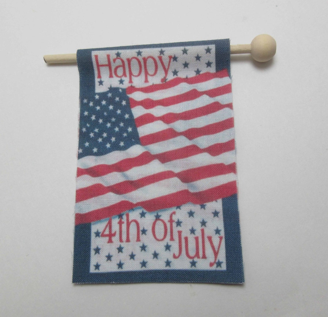 House Flag W/pole Dollhouse Miniature 1:12 Scale - Etsy