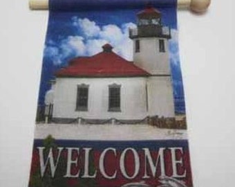 House Flag W/pole Dollhouse Miniature 1:12 Scale - Etsy