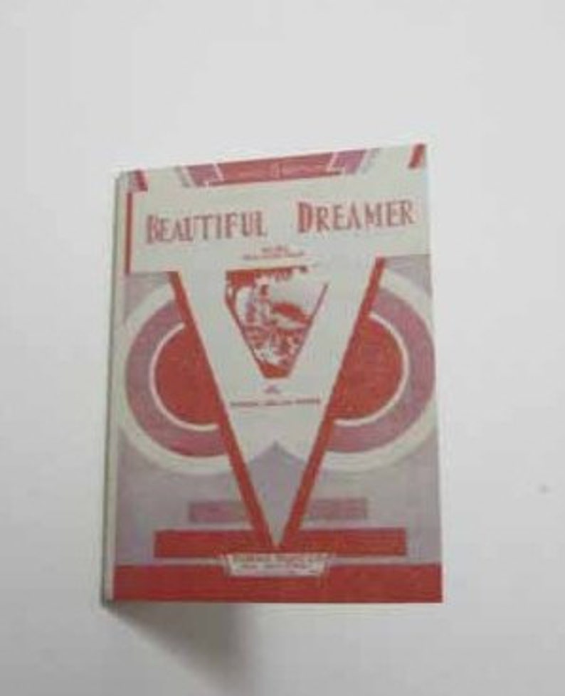Sheet Music Beautiful Dreamer Dollhouse Miniature 1:12 Scale - Etsy