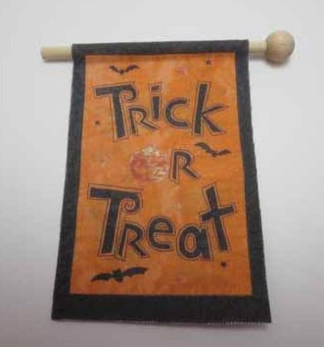 House Flag Halloween W/pole Dollhouse Miniature 1:12 Scale - Etsy