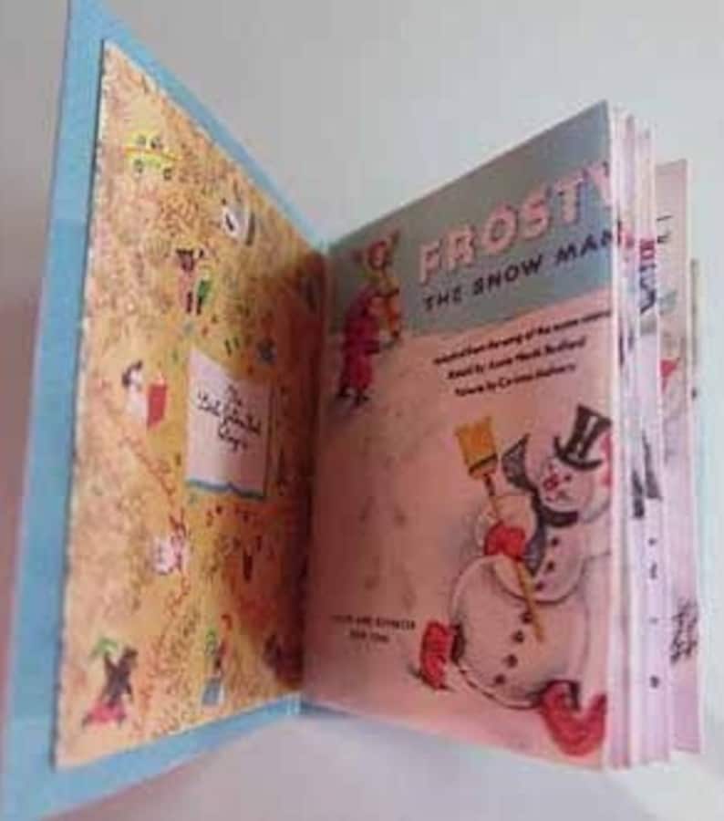 Children's Book Frosty the Snowman Dollhouse Miniature - Etsy